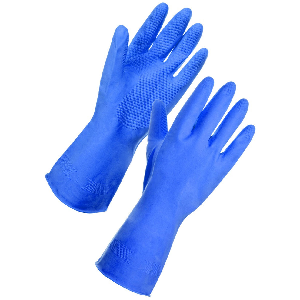 Purely Class Household Blue Rubber Gloves (Medium 1 Pair) – Blake and White