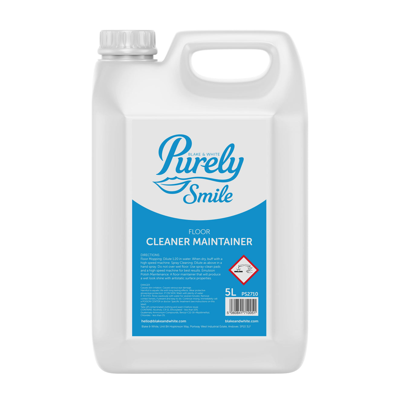 Purely Smile Floor Cleaner Maintainer (5L) - Long-Lasting Clean – Blake ...